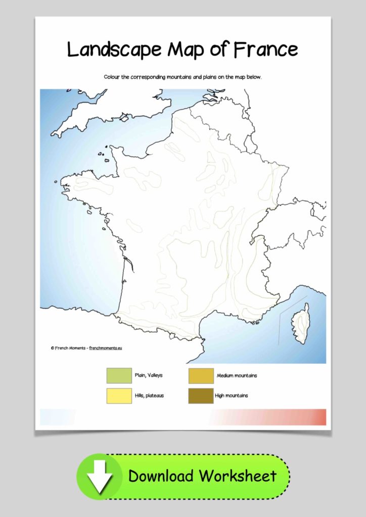 Free Geography of France Worksheets - French Moments