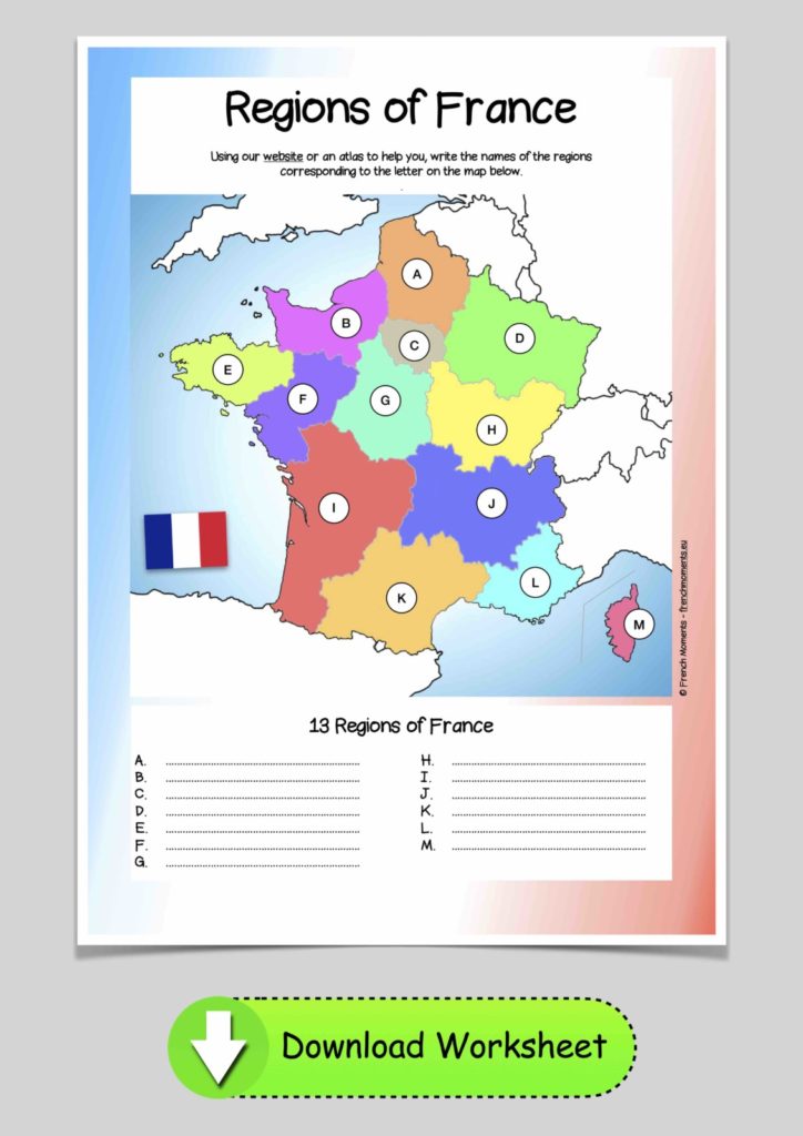 Free Geography of France Worksheets - French Moments