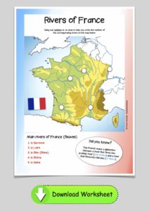 Free Geography of France Worksheets - French Moments