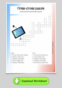 Free Geography of France Worksheets - French Moments