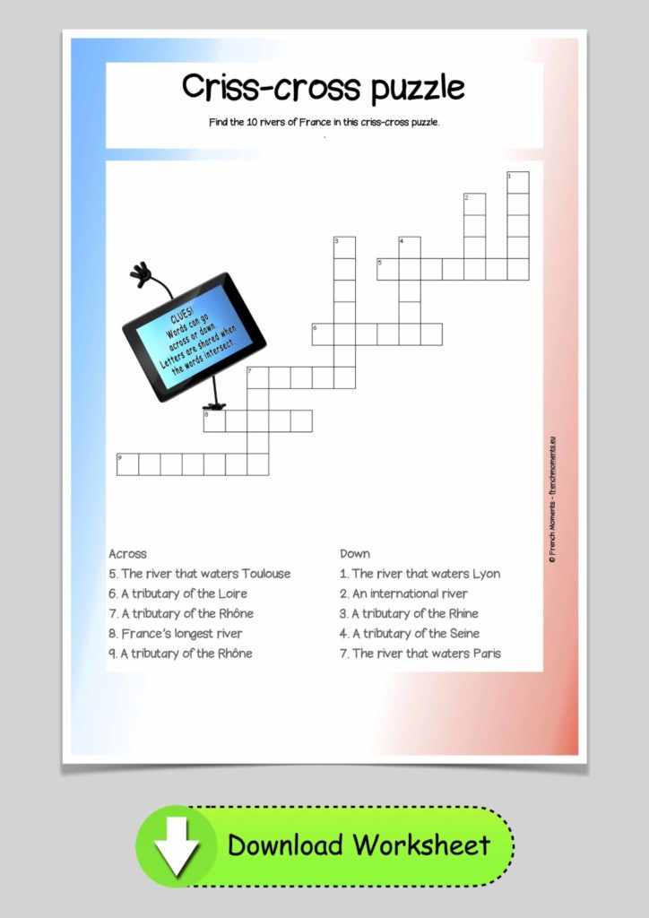 Free Geography of France Worksheets - French Moments