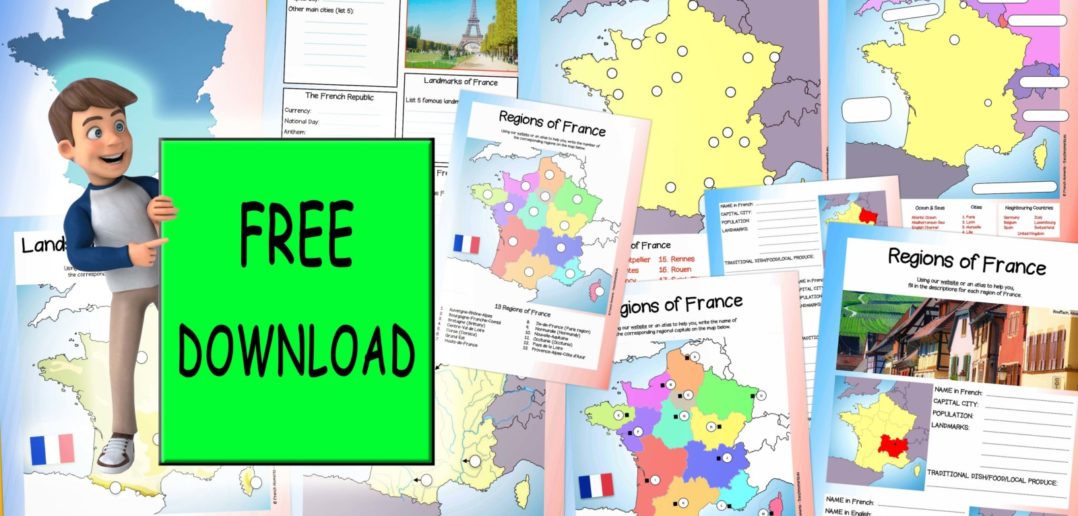 Free Geography of France Worksheets - French Moments