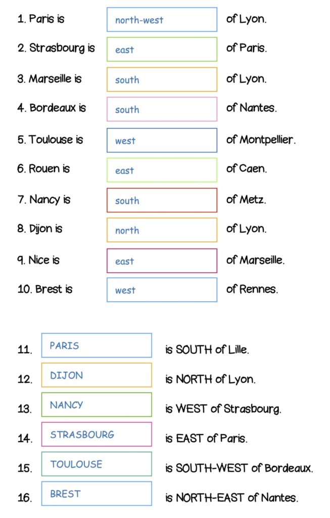 Geography of France Answers - French Moments