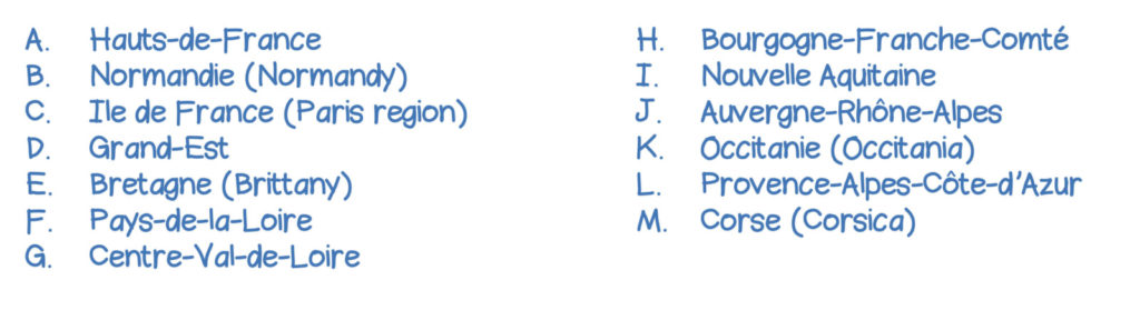 Geography of France Answers - French Moments