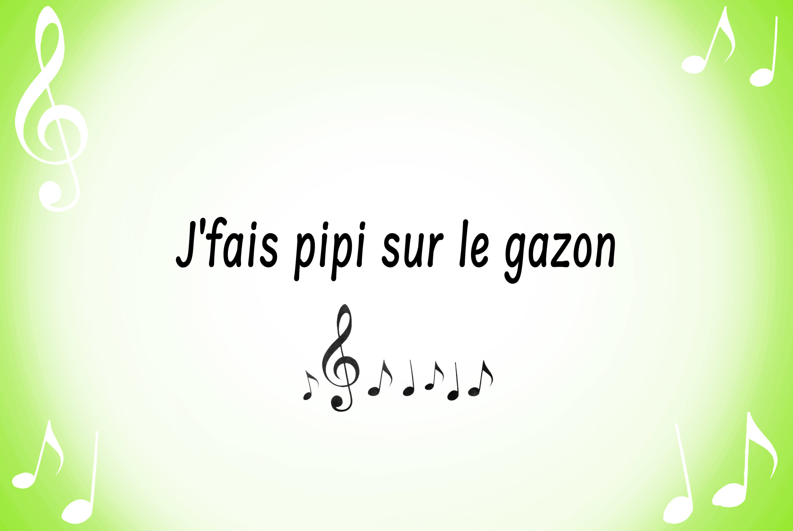 J'fais pipi sur le gazon - French Moments