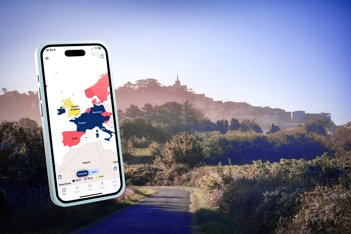Track your travels with the Visited travel app - French Moments